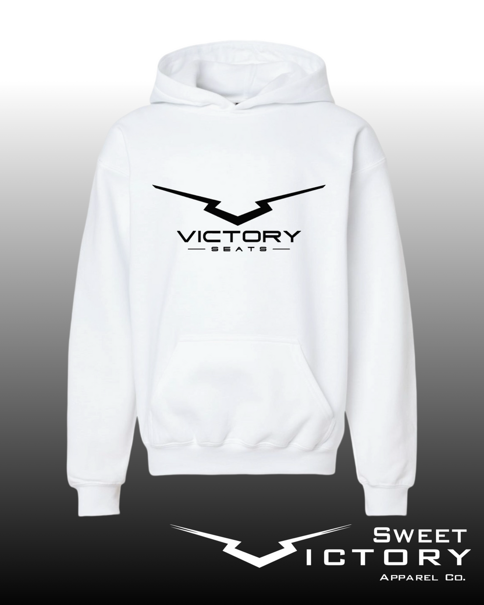 White Victory Seats Hoodie – Sweet Victory Apparel Co.